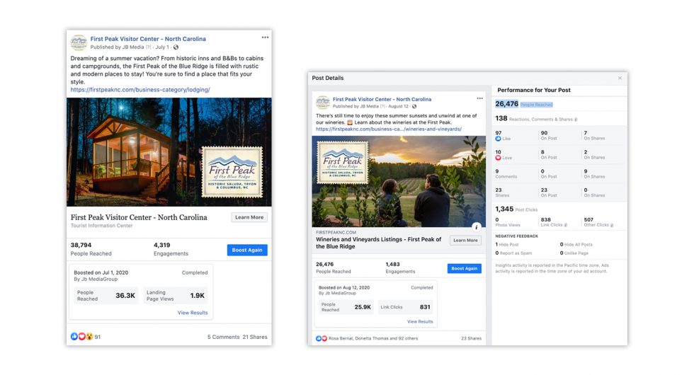 Case Study: First Peak Visitor Center - Tourism - JB Media Group
